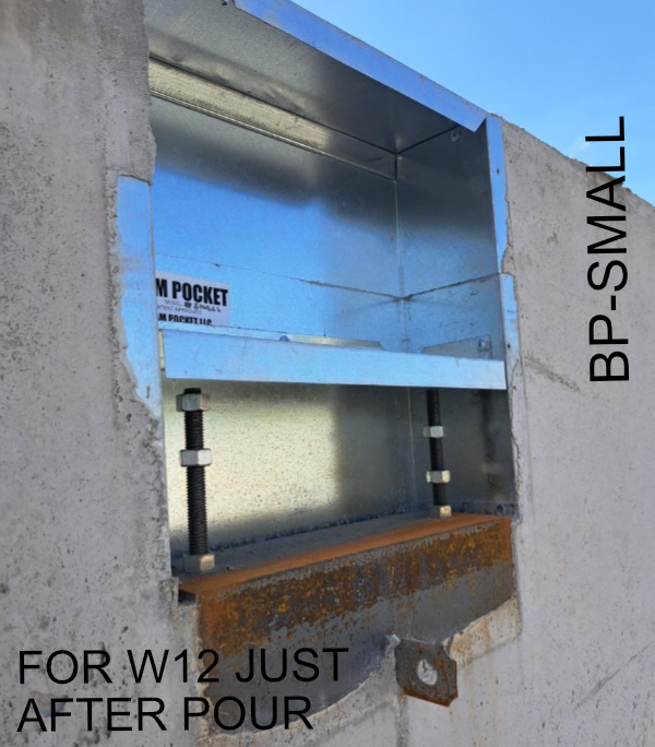 BEAM POCKET -new cast in place - adjustable -LEED 4.1 criteria