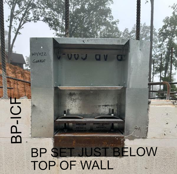 BEAM POCKET -new cast in place - adjustable -LEED 4.1 criteria